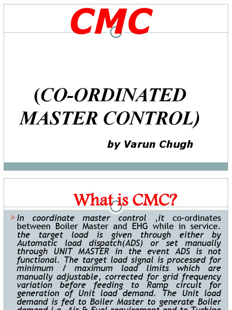 CMC Presentation | PDF | Boiler | Throttle