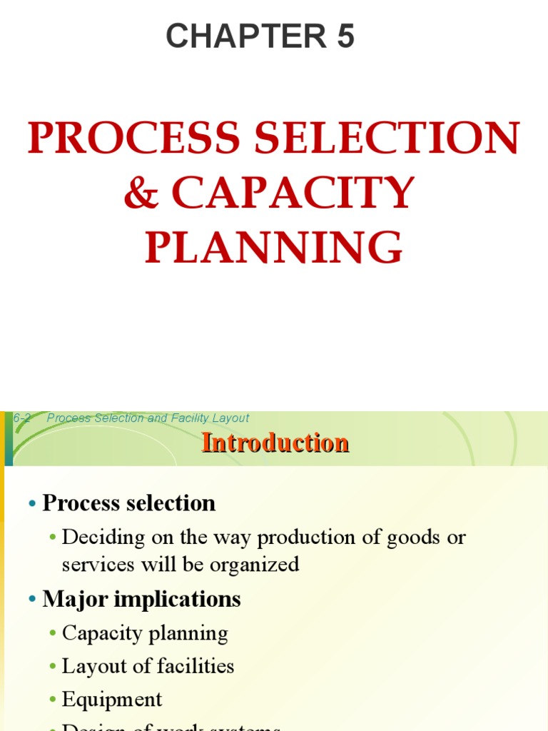 Process Strategy & Capacity Planning | PDF | Business Economics | Business