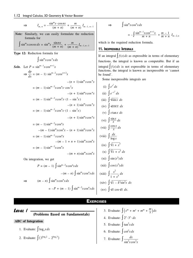 Indefinite Integral Complete | PDF | Integral | Operator Theory