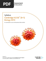 A Levels Biology Syllabus | PDF