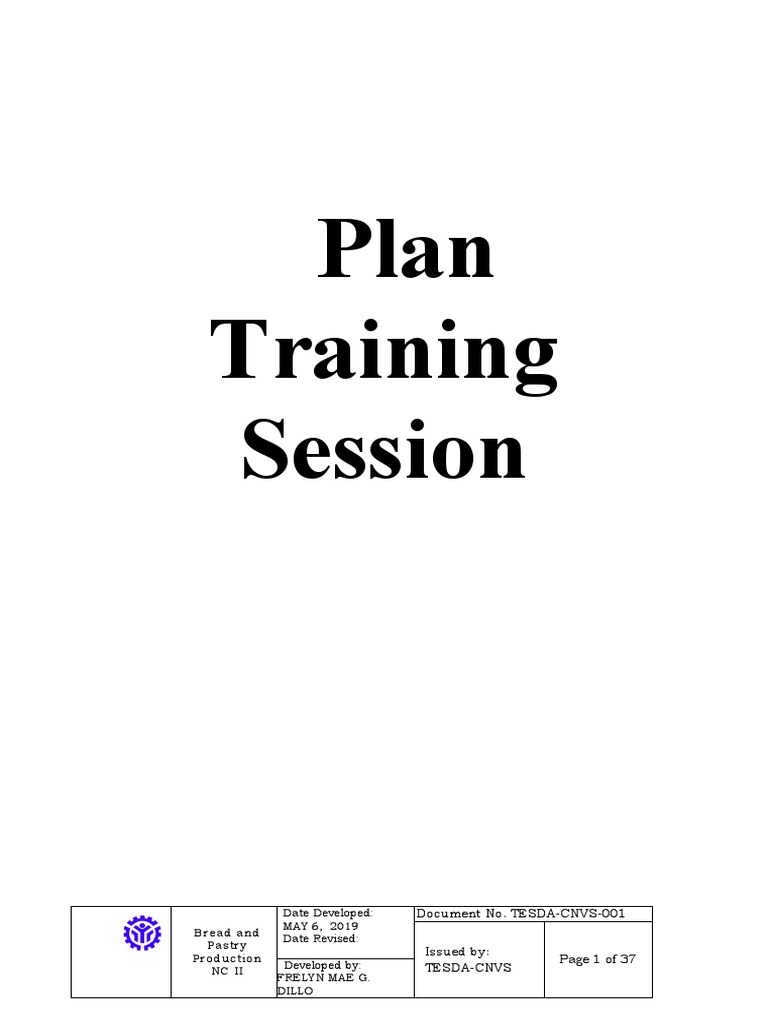 Plan Training Session | PDF | Cakes | Authentication