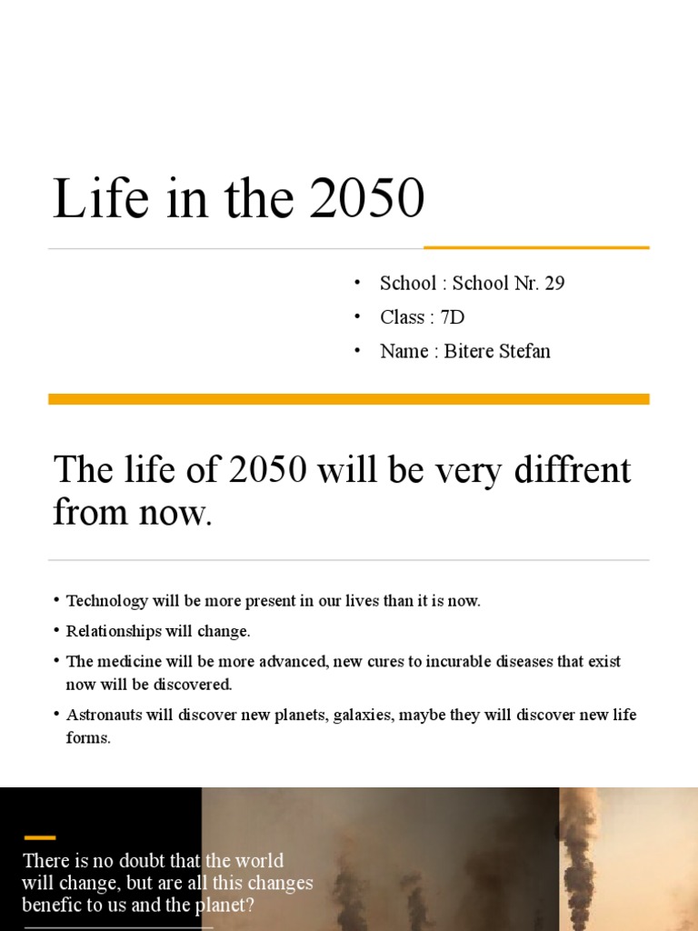 Future Life in 2050: Challenges & Changes | PDF
