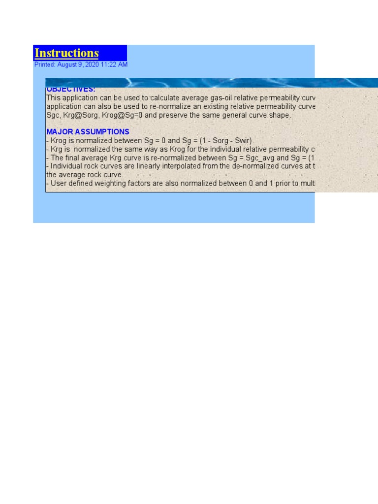 Average Gas Oil Rel Perm | PDF | Applied Mathematics | Teaching Mathematics