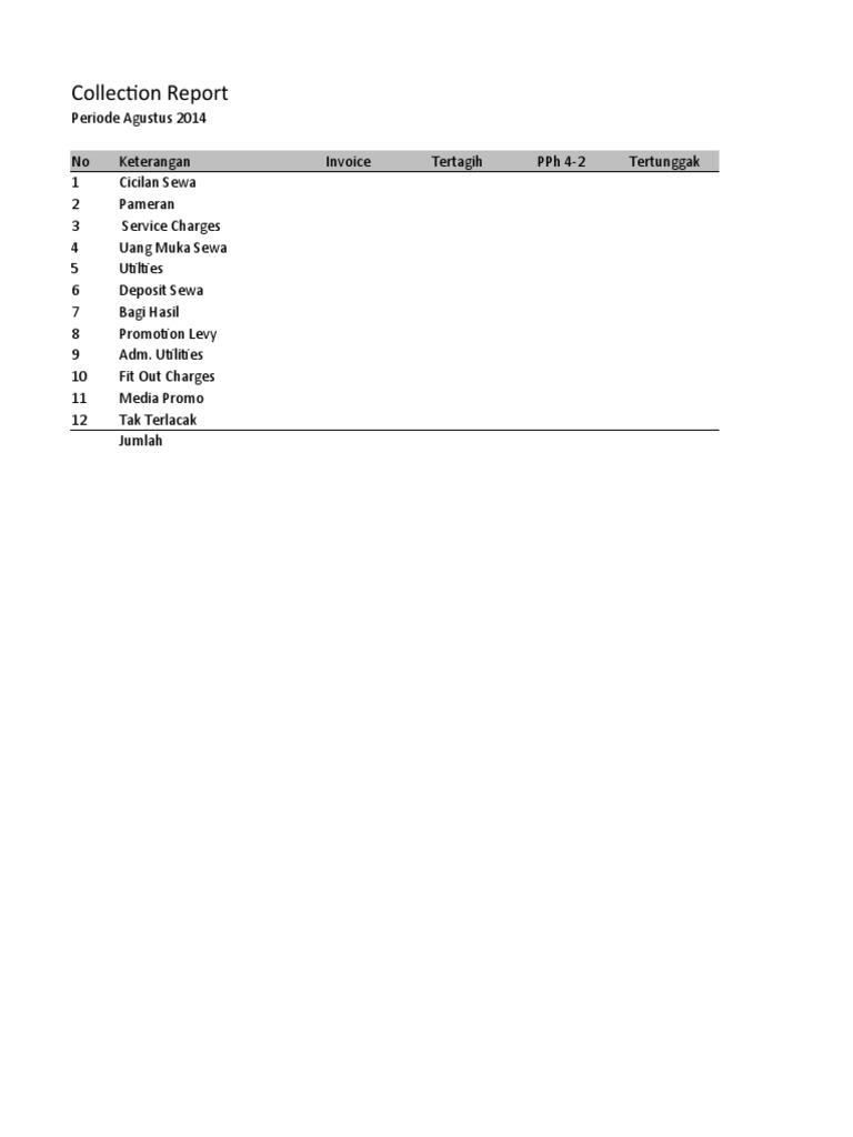 Form Collection Report | PDF