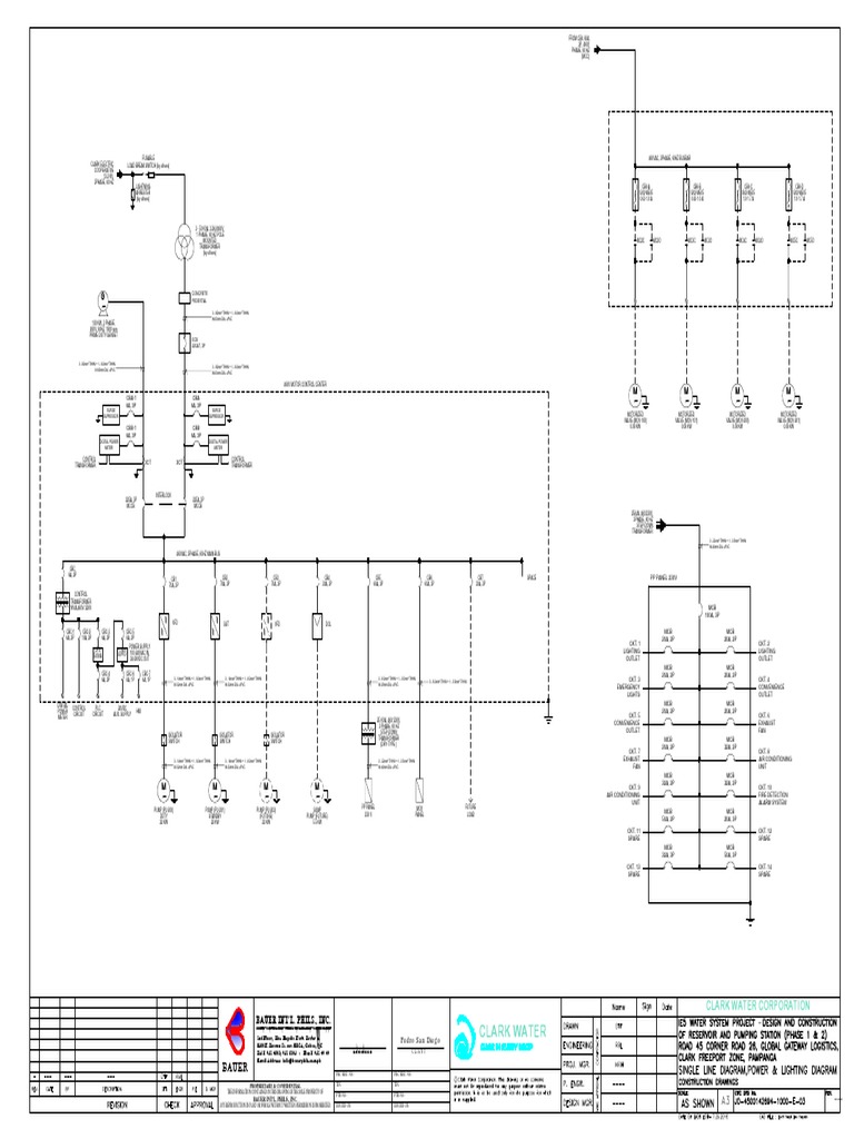 E-03 Single Line Diagram D1 | PDF | Transformer | Electrical Components