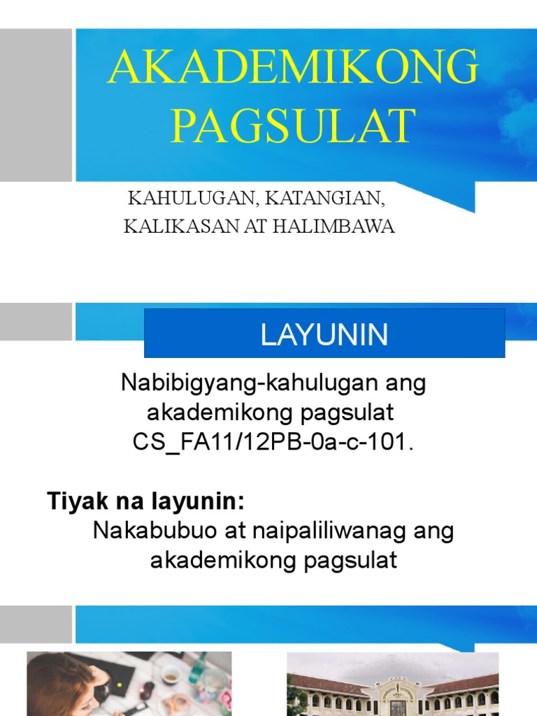 Akademikong Pagsulat | PDF