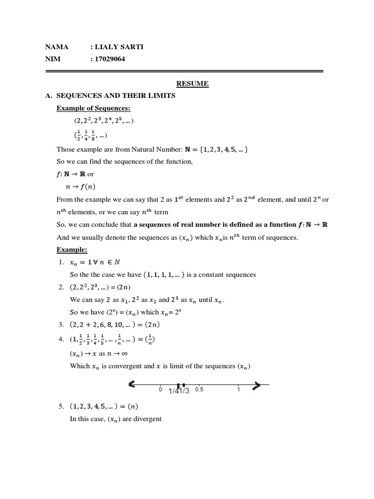 Sequences and Their Limits Explained | PDF | Sequence | Real Number