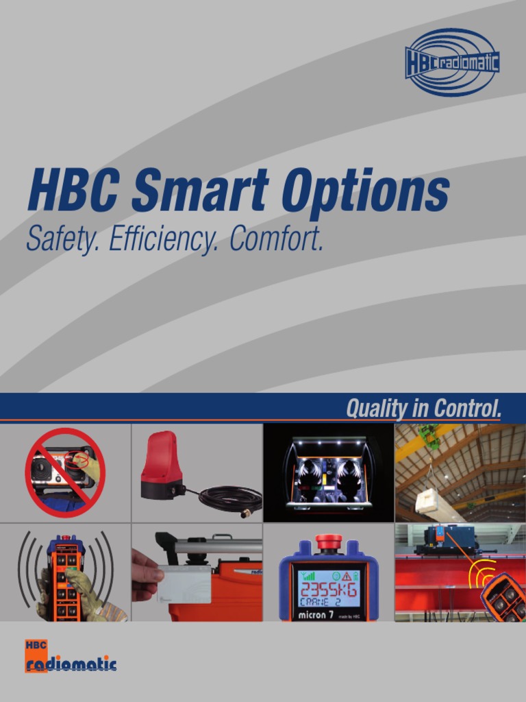 HBC Smart Options: Safety. Efficiency. Comfort | PDF | Radio | Crane ...