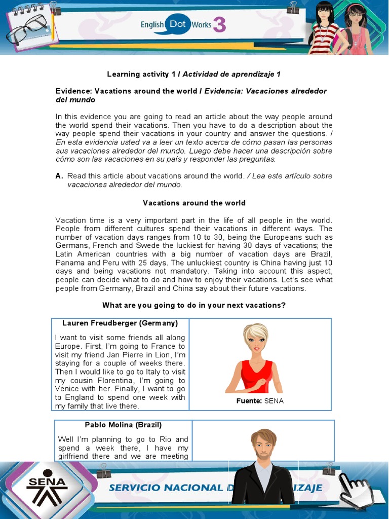 Evidence Vacations Around The World | PDF | Social Science | Foreign ...