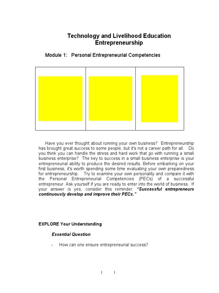 Technical Drafting Gr9 Module 1 | PDF | Entrepreneurship | Goal