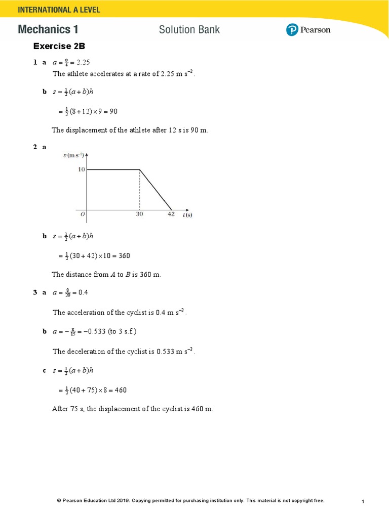 Ial Maths Mech 1 Ex2b PDF | PDF | Acceleration | Velocity