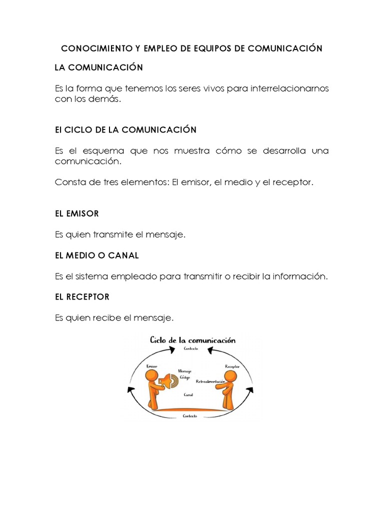 Conocimiento y Empleo de Equipos de Comunicacion | PDF | Radio ...