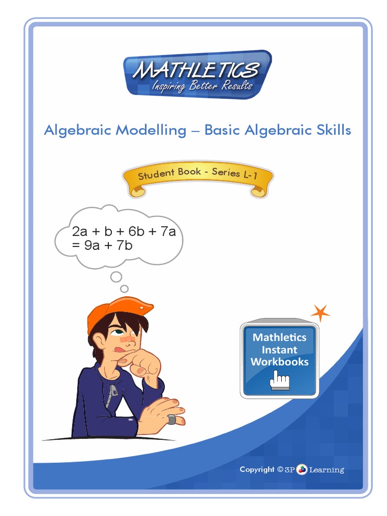 Algebraic Modelling - Basic Algebraic Skills: 2a + B + 6b + 7a 9a + 7b ...
