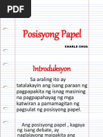 Position Paper Outline (Tagalog) | PDF