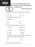 Mathematics 7 Division Achievement Test | PDF | Numbers | Elementary ...