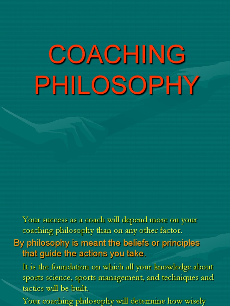 Coaching Philosophy | PDF | Sports | Motivation