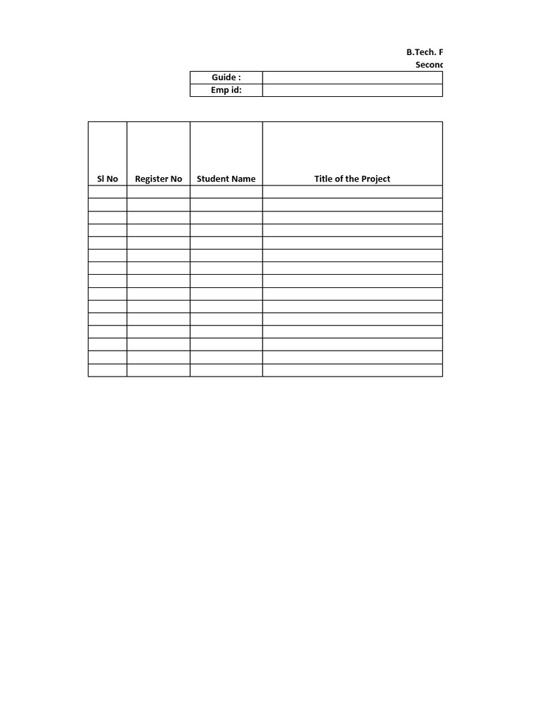 B.Tech. Final Year Project 2019 - '20 Second Review Evaluation Form ...