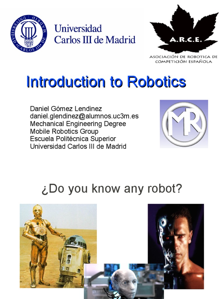 Intro To Robotics | PDF | Robot | Robotics