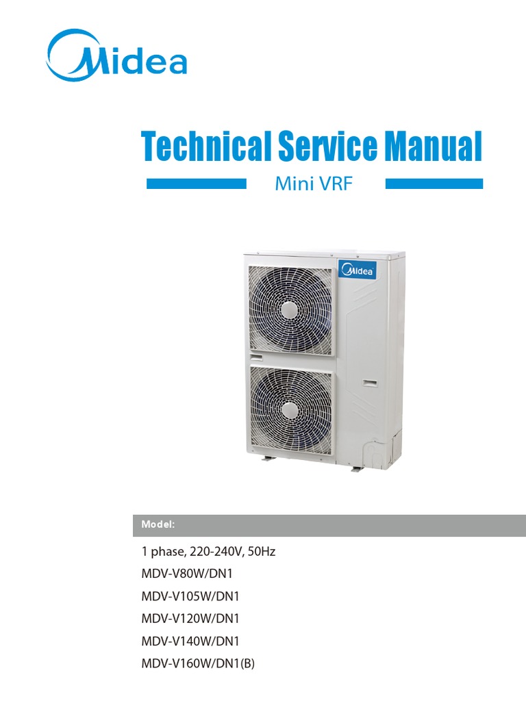 Mini VRF Technical Service Manual | PDF | Air Conditioning | Pipe ...