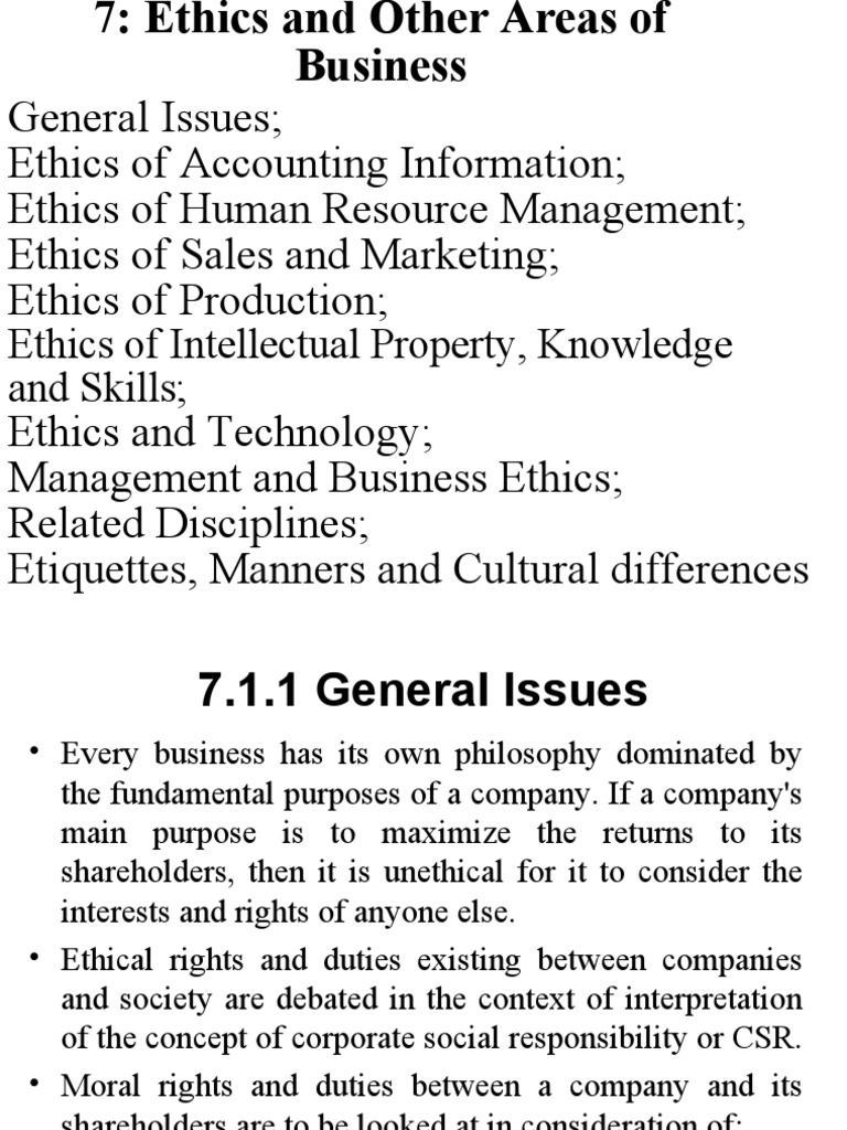 Ethics of Intellectual Property, Knowledge and Skills | PDF | Business ...
