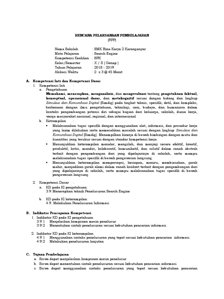 RPP Search Engine | PDF