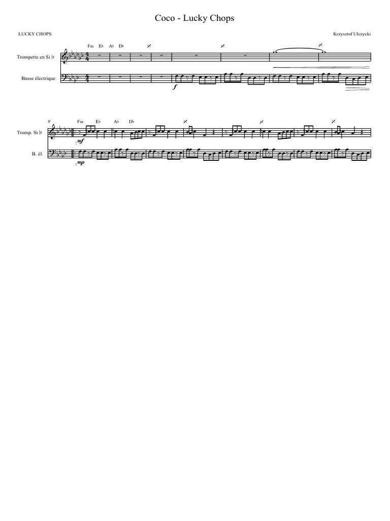 Coco - Lucky Chops + Chords | PDF