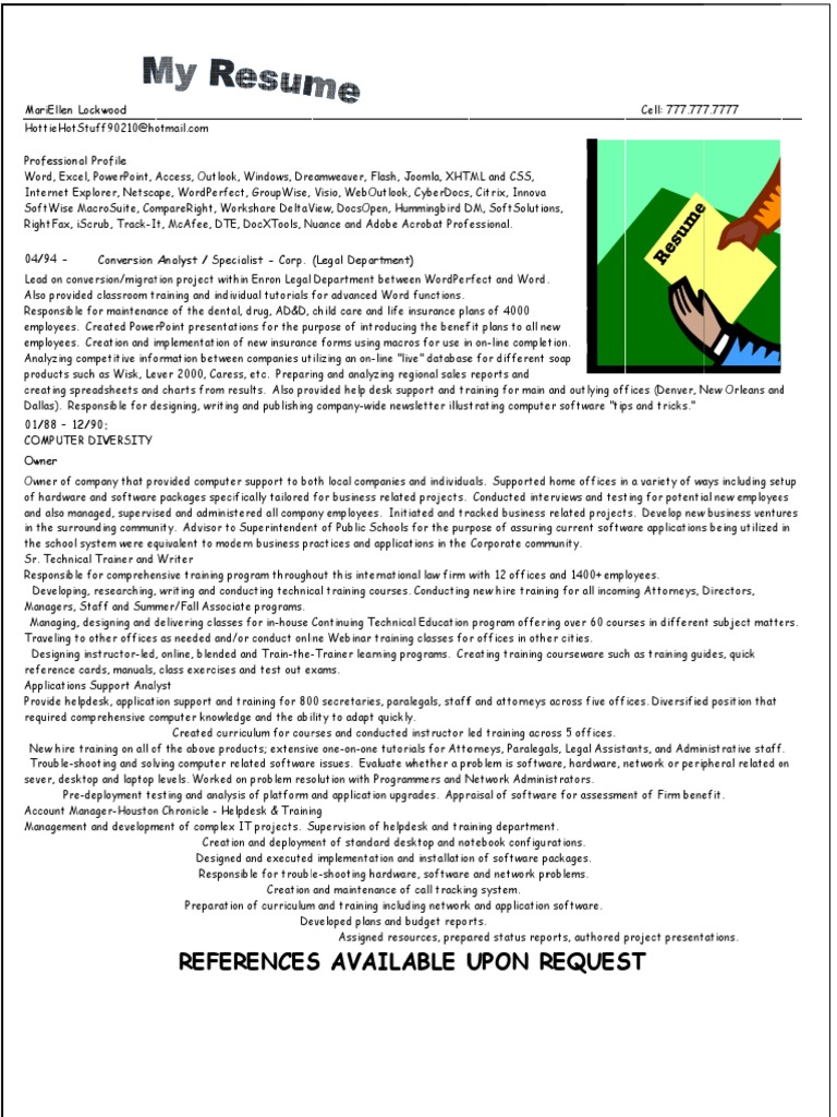 Bad Resume Sample | PDF | Software | Digital Technology