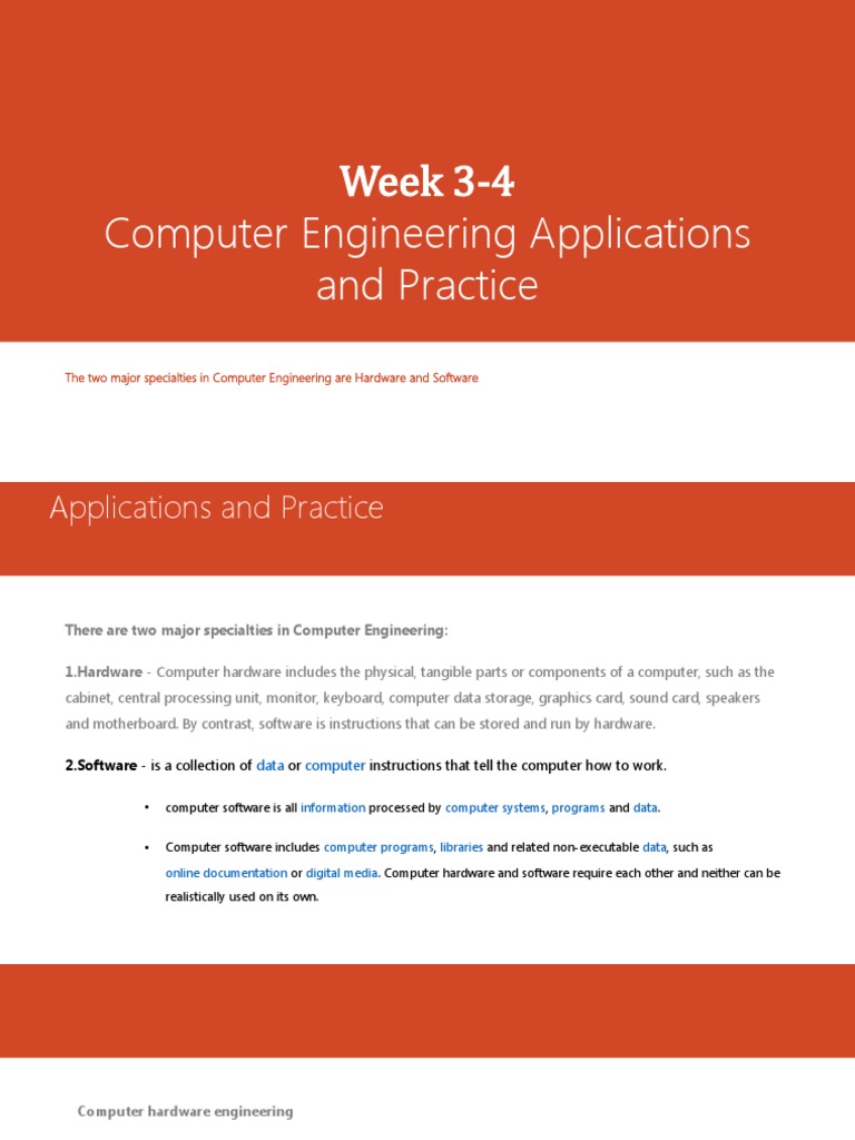 Week 3-4 Computer Engineering Applications and Practice | PDF ...