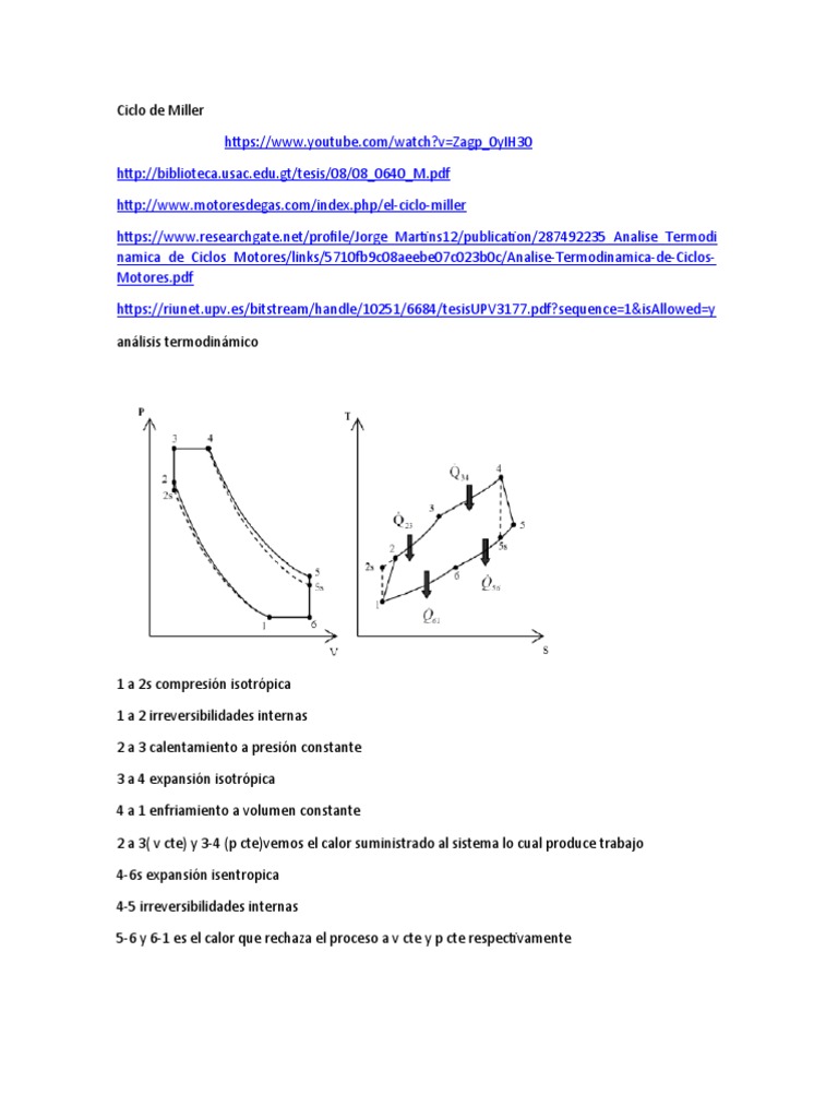 Ciclo de Miller | PDF