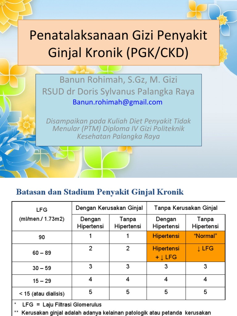 5 D4 Pemberian Diet Pada CKD | PDF | Chronic Kidney Disease | Nephrology