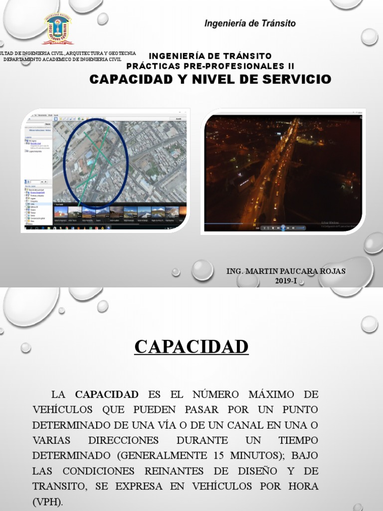 UNIDAD 3 Capacidad y Niveles de Servicio | PDF | Transporte | Ingeniería