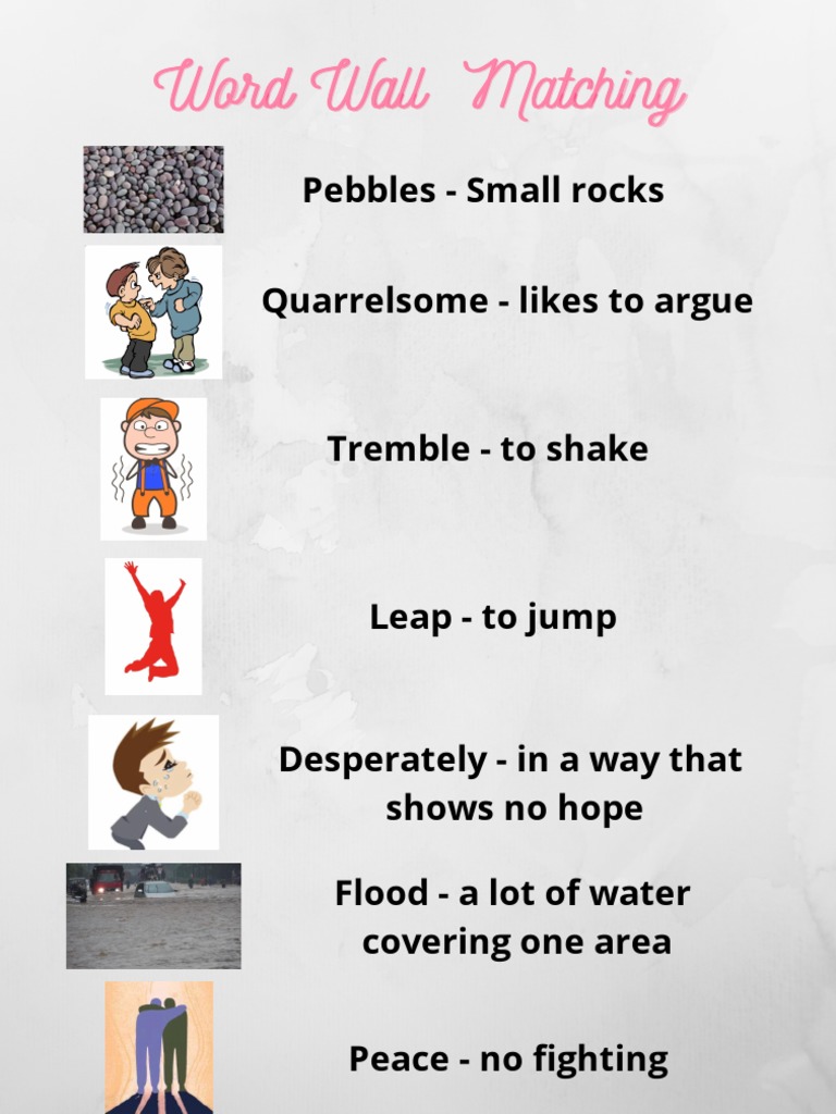 Word Wall Matching | PDF
