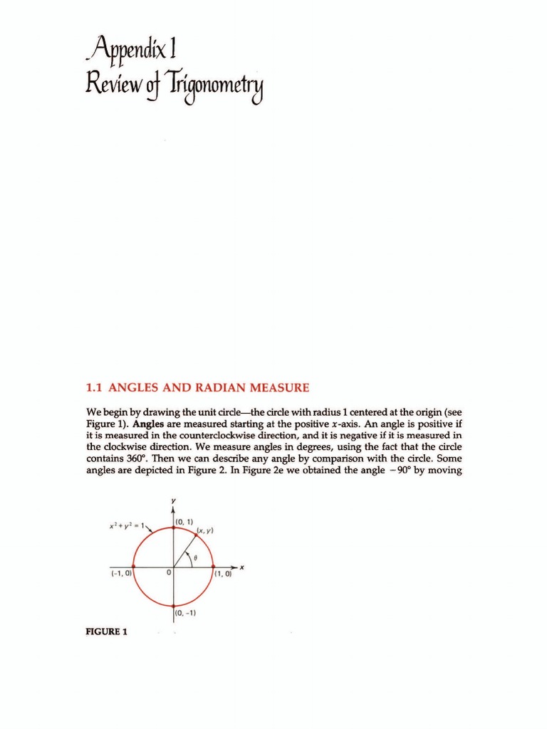 Review of Trigonometry Functions | PDF | Trigonometric Functions | Triangle