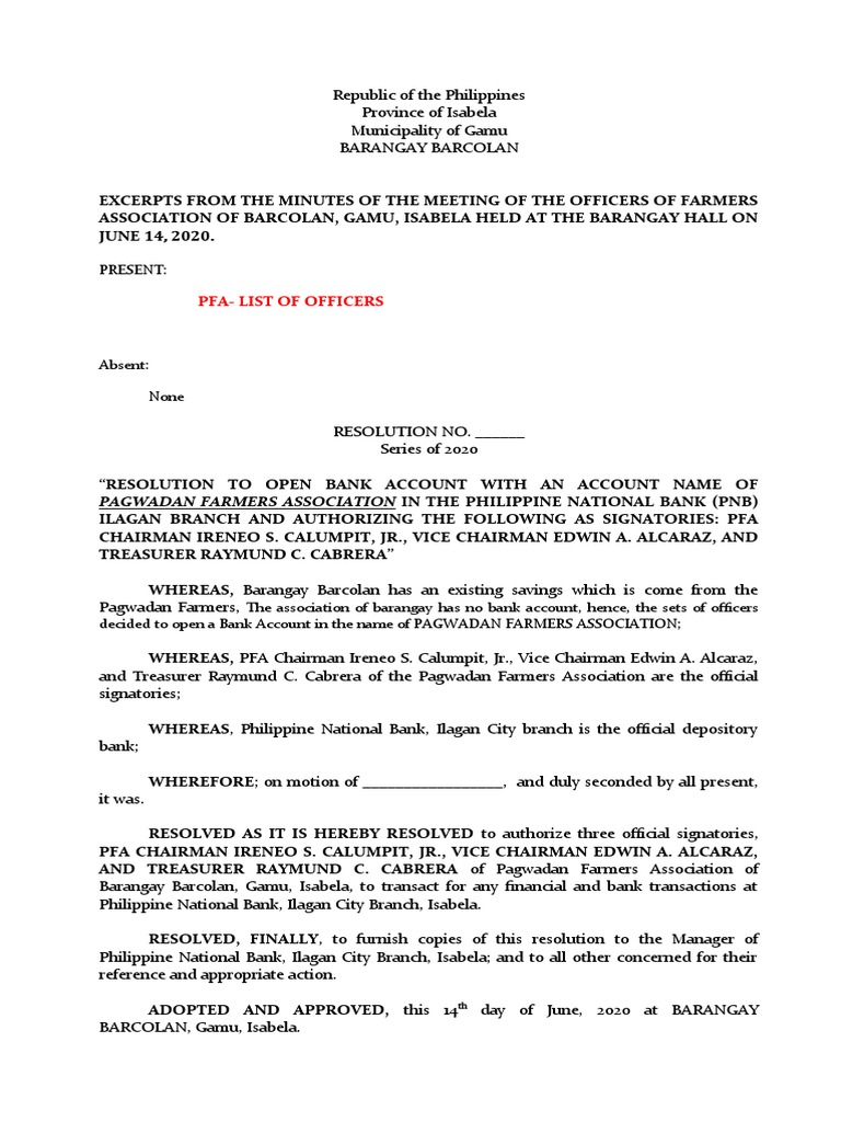 Pfa-List of Officers: Present | PDF