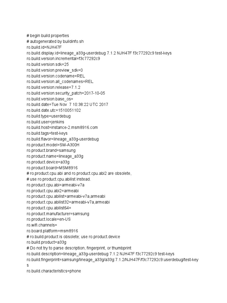 Build Prop PDF | PDF | Computing And Information Technology