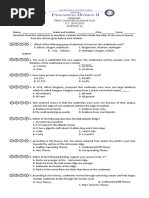 Science 7 4th Quarter Summative Test | PDF | Longitude | Latitude