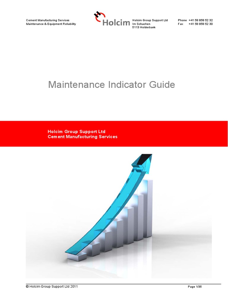 Maintenance Indicators Guide - Rev05.1 | PDF | Performance Indicator ...