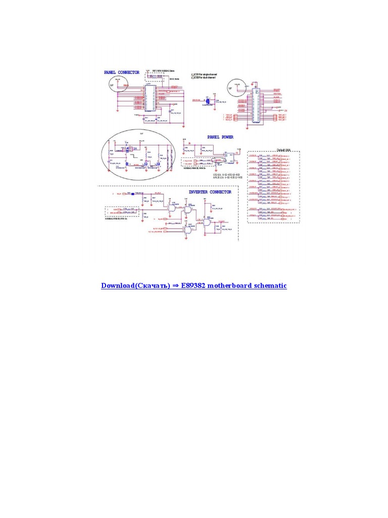 Download (Скачать) E89382 motherboard schematic ⇒ | PDF