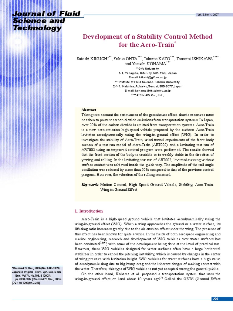 Development Stability System For AeroTrain PDF | PDF | Flight Dynamics ...