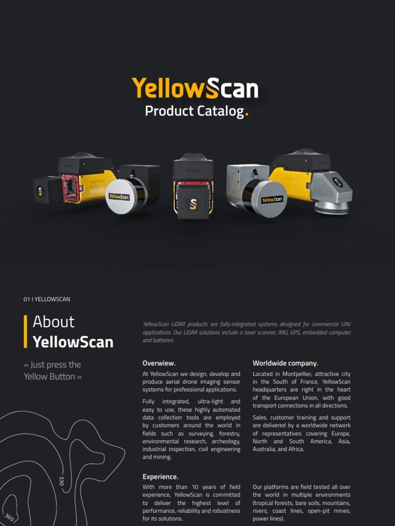 YellowScan UAV LiDAR Systems Catalog | PDF | Lidar | Unmanned Aerial ...