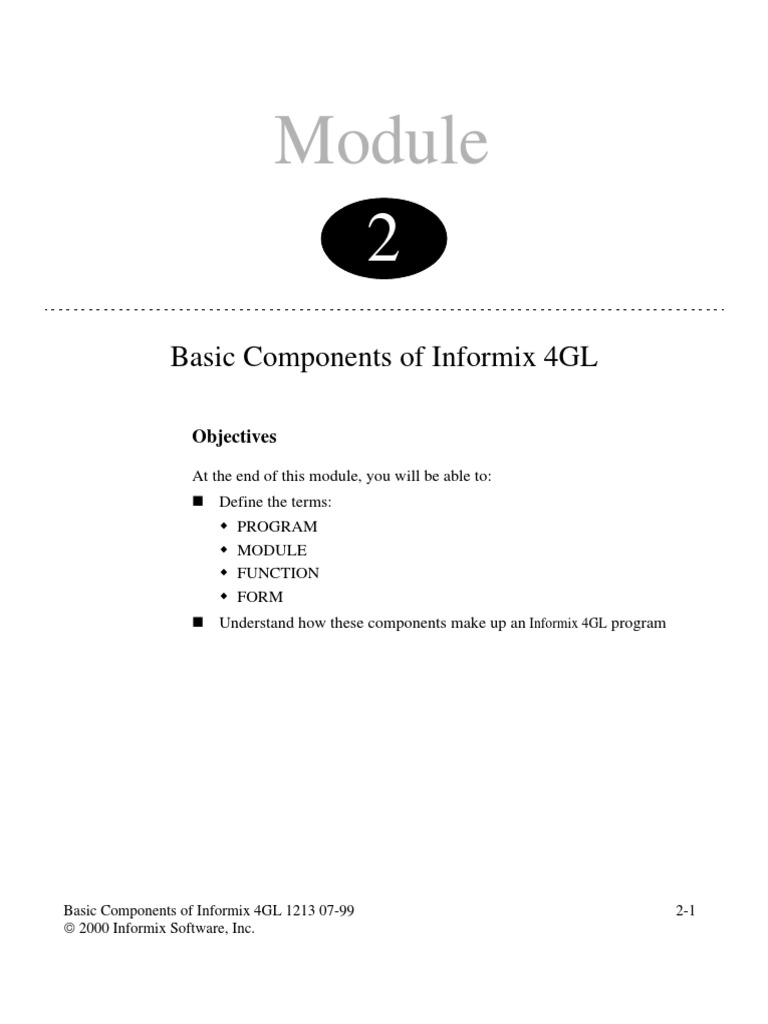 02 1213 Informix 4gl Pdf Computer Program Programming 5106