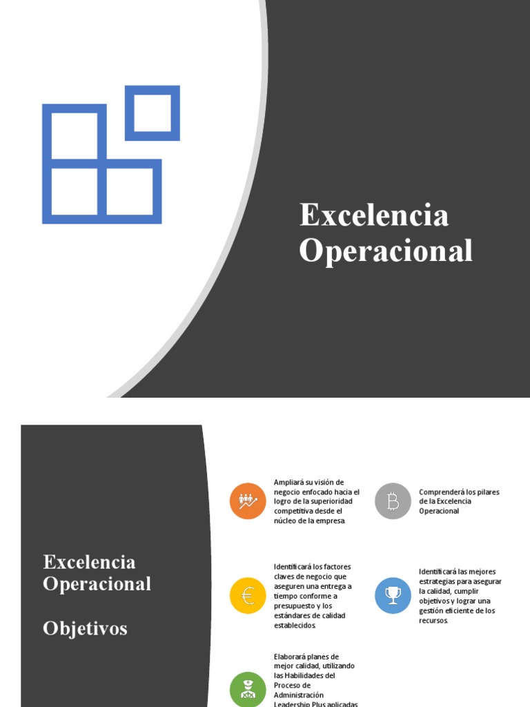 Excelencia Operacional | PDF | Calidad (comercial) | Planificación