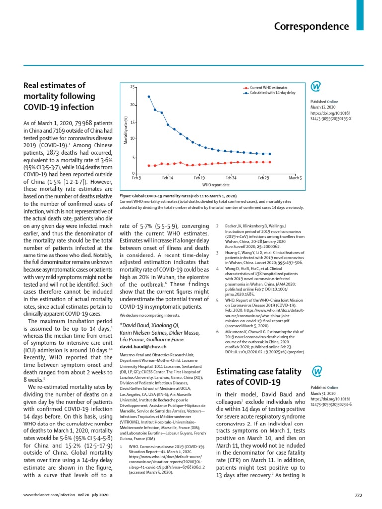 Piis147330992030195x PDF | PDF | Medical Statistics | Microbiology