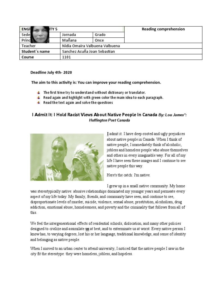 Understanding Racism in Indigenous Identity | PDF | Racism ...