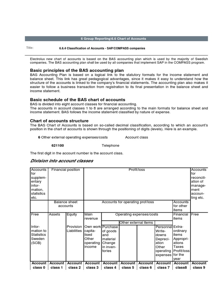 6.6.4 Classification of Accounts - SAP - COMPASS Companies | PDF ...