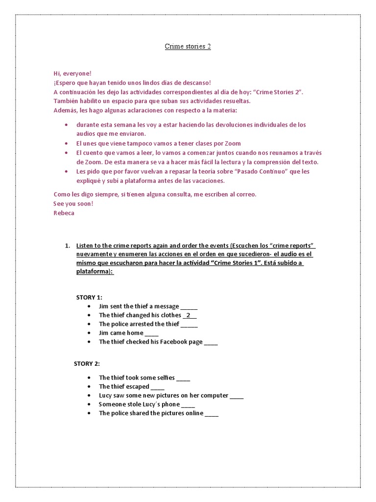 Crime Stories 2 | PDF