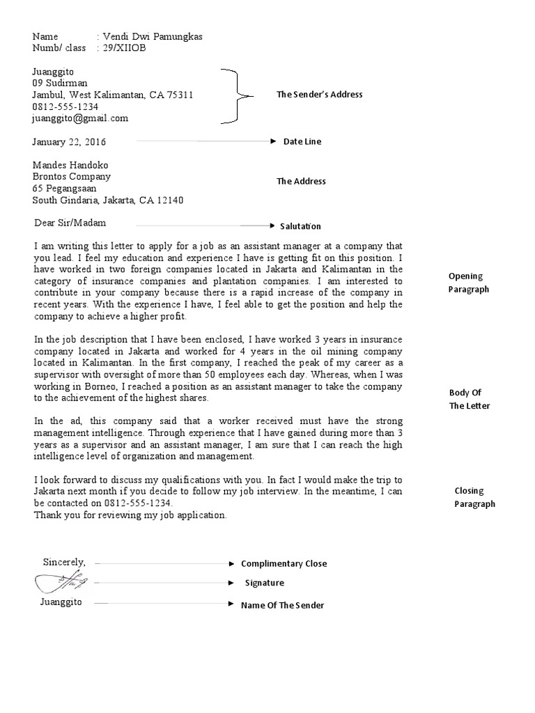 Aplication Letter | PDF | Business