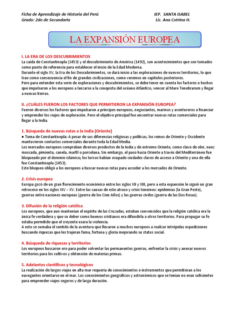 Era de los Descubrimientos: Factores Clave | PDF | imperio Bizantino | Edad del descubrimiento