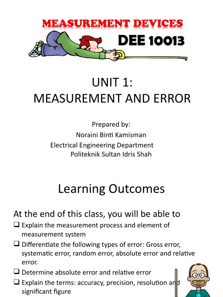 Unit 1 Measurement And Error Pdf Accuracy And Precision Observational Error