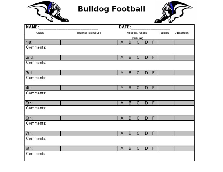 Football Progress Report | PDF
